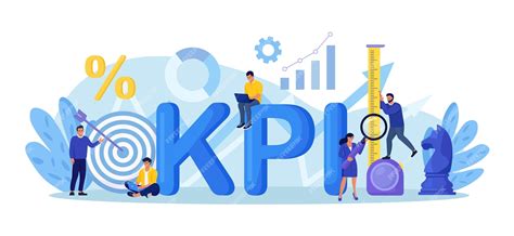 핵심 성과 지표 측정 테이프를 사용하여 Kpi를 측정하는 사업가 비즈니스 성공 성과 측정 목표 달성 데이터 검토 평가 분석 도구 재무 관리 프리미엄 벡터
