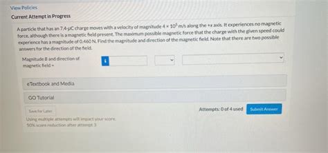 solved view policies current attempt in progress a particle