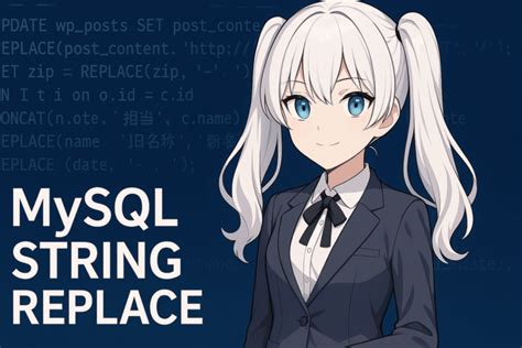 mysqlで文字列を一括置換する方法｜replace関数とupdateの使い方徹底解説【wordpress対応】│mysql and mariadbの世界