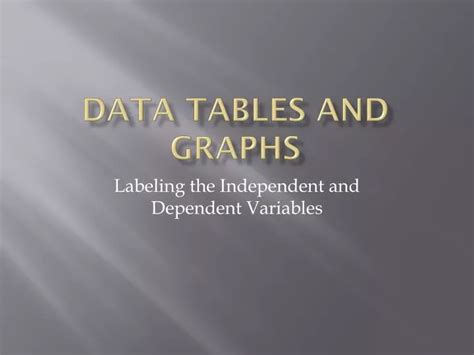 PPT Data Tables And Graphs PowerPoint Presentation Free Download ID 2785510