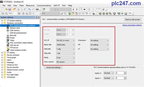 Tutorial Fx3ufx3g And Keyence Vt5 W07 Connection