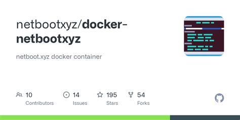 GitHub Netbootxyz Docker Netbootxyz Netboot Xyz Docker Container