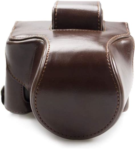 Eos M50 Case Kinokoo Travel And Storage Case For Canon Eos M50 And 15 45mm Lens Pu Leather