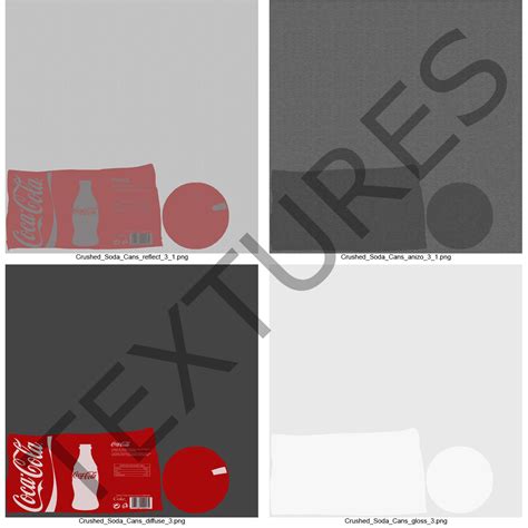 깔린 소다 캔 3 코카콜라 3d 모델 19 3ds C4d Fbx Ma Obj Max Free3d