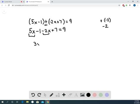 a x 5 2 b 4 1 3 x c x 2 3 4 d 2 x 5 7 5 2 numerade