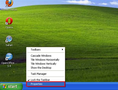 general computers disable auto hide of windows xp taskbar