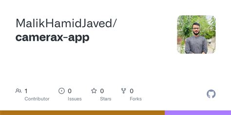 GitHub MalikHamidJaved Camerax App