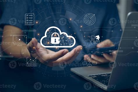 Cloud Computing Diagram Technology Data Storage Internet Networking Software Conceptman Use