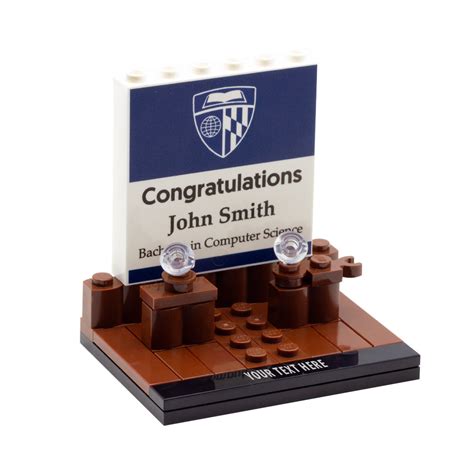 Personalised Graduation Stage Custom Minibuild Display Minifigs Me