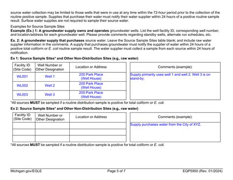 Form Eqp5950 Download Fillable Pdf Or Fill Online Sampling Plan