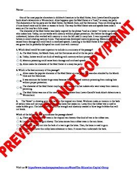 7th Grade CCSS Summary Assessment By THE EDUCATION CAPITAL GROUP