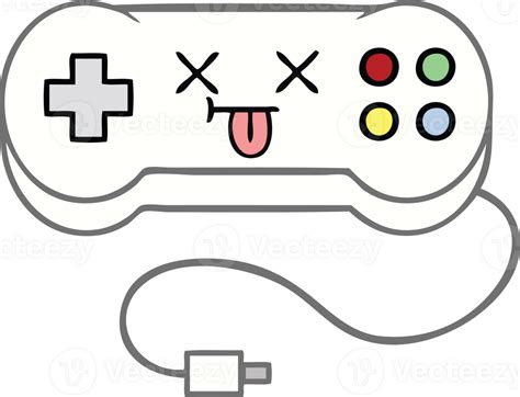 Cute Cartoon Of A Game Controller 45060755 Png