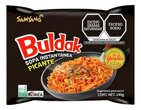 Sopa Instantanea Coreana Buldak Sabor Picante Samyang 140g Mercadolibre
