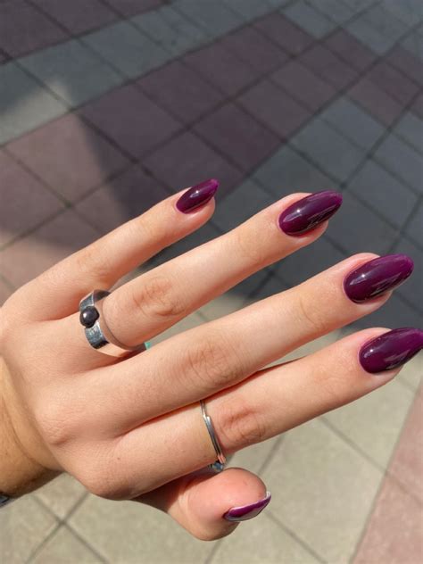 Plum Nails For Fall 🍂 Unghie Idee Unghie Idee Per Unghie