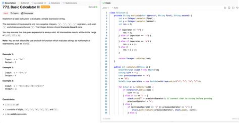 Leetcode — Basic Calculator Iii Leetcode Url By Martin Dai Oct