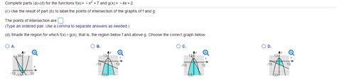 Solved Complete Parts A D For The Functions X X 7 And