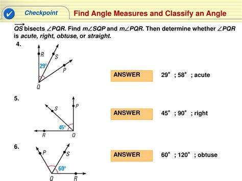 Ppt Sec 33 Angle Addition Postulate And Angle Bisector Powerpoint