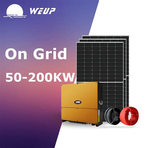 On Grid Solar Energy System Connected Useful Inverter Grid Tied Solar