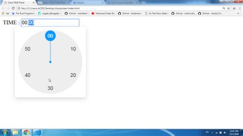 How To Create Clock Time Picker On Input Element Using Jquery Clock Time Picker Plugin — Steemit