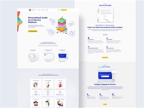 Ui Ux Design Of A Striking Landing Page Upwork