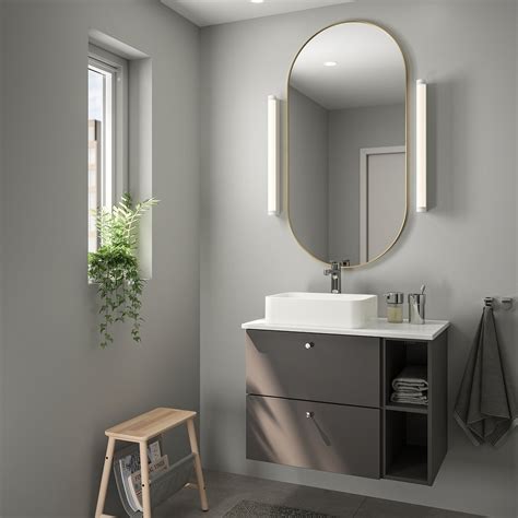 Lindbyn Mirror Gold Colour 60x120 Cm Ikea