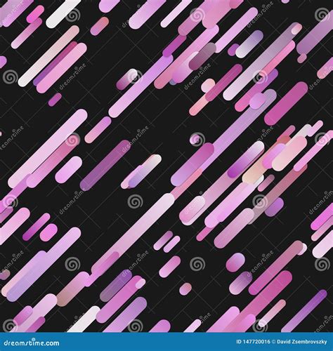 Pink Abstract Seamless Gradient Diagonal Rounded Stripe Pattern Background Trendy Vector