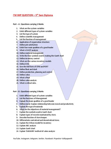 5th Sem Diploma Imp Question Pdf Business Systems Science