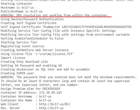 Issue With Access To Internet Within The Docker Container Issue Microsoft