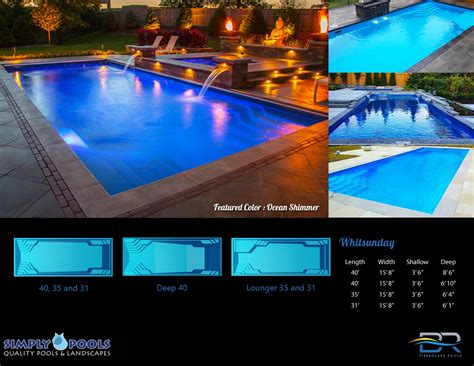 Fiberglass Pool Design Options Types And Dimensions Of Barrier Reef