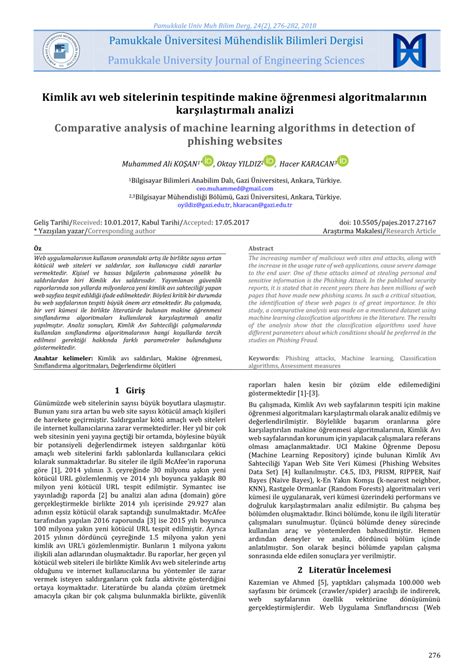 Pdf Comparative Analysis Of Machine Learning Algorithms In Detection