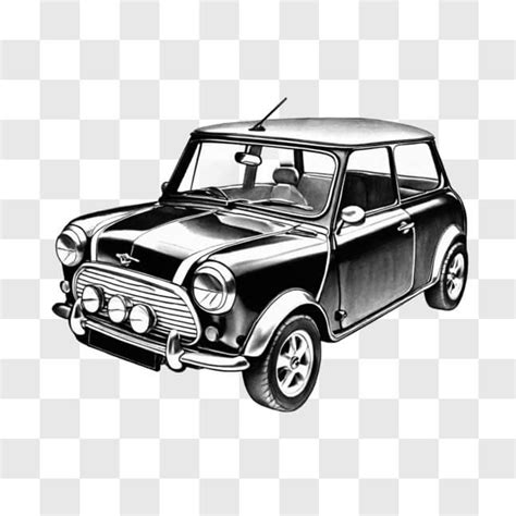 Download Vintage Mini Cooper Car Drawing Sketches Online Creative Fabrica