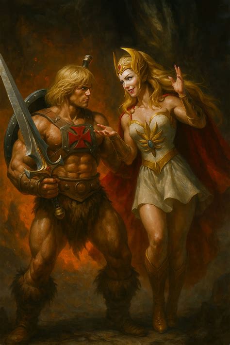 She Ra And He Man By Simonsodagos On Deviantart