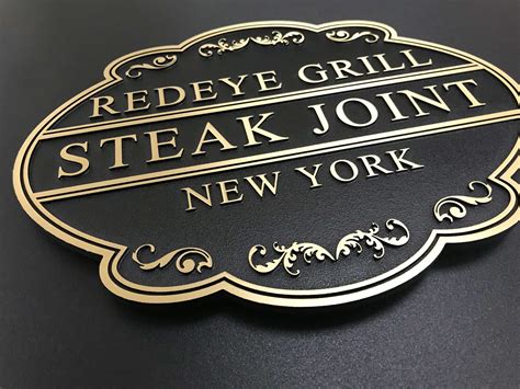 Custom Metal Plaques Personalized Decorative Outdoor Silver Brushed