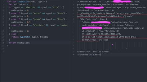 two questions first i m using atom and node js and can t figure out