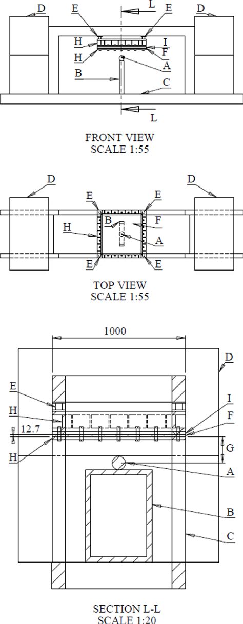 Schematic Of Blast Testing Rig A 125kg Plastic Explosive Pe4 B