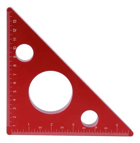 Régua De Alumínio Com Altura Triangular De Ângulo Reto De 5