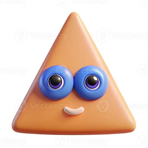 Standout Traditional Triangular Character With A Single Circular Eye