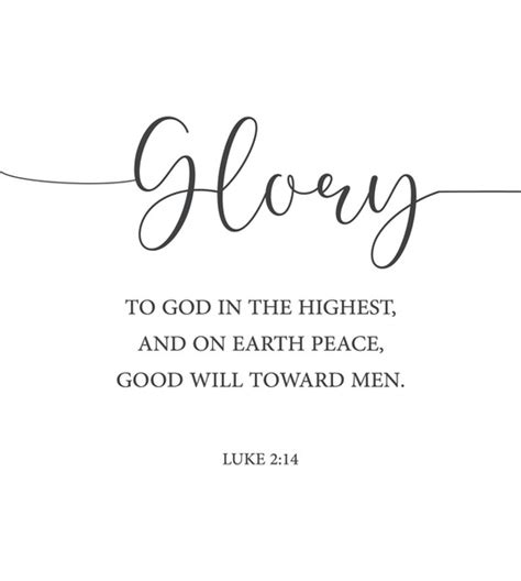 Christian Christmas Card Glory Be God Highest Over 10 Royalty Free