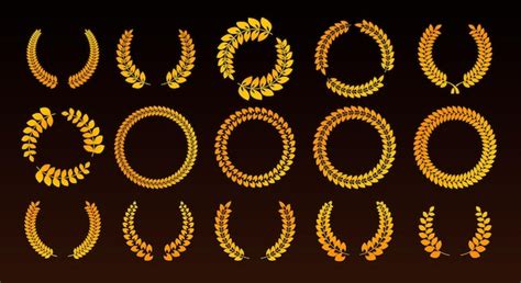 Premium Vector Award Laurel Winner Badge With Wreath Best Achievement Certificate Quality