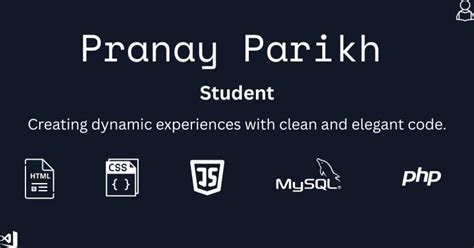 Pranay Parikh Web Developer Portfolio Pranay Parikh
