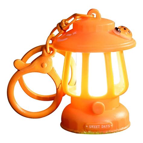 Ladybug Night Light Keychain Vintage Barn Lantern Key Outdoor Night Li