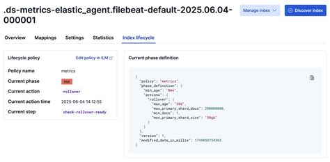 View The Lifecycle Status Of An Index Or Data Stream Elastic Docs