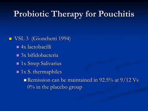 Ppt The Management Of Pouchitis And Cuffitis Powerpoint Presentation
