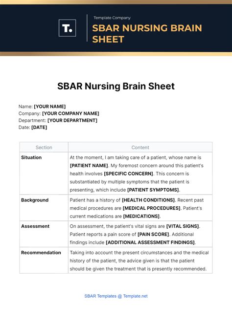 Sbar Cheat Sheet Pharmacology Cheat Sheet Pharmacology Cheat Sheet