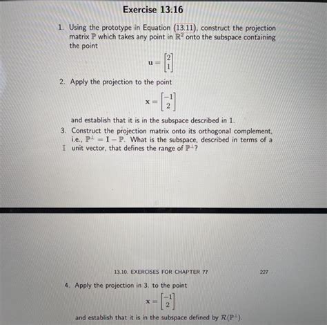 solved exercise 13 16 1 using the prototype in equation