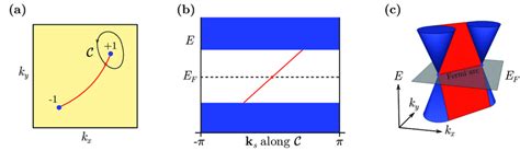 3 A Surface Bz Of A Weyl Semimetal With Weyl Node Projections Blue