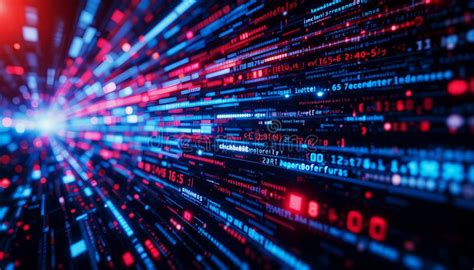 Code Matrix In Motion Stock Illustration Illustration Of