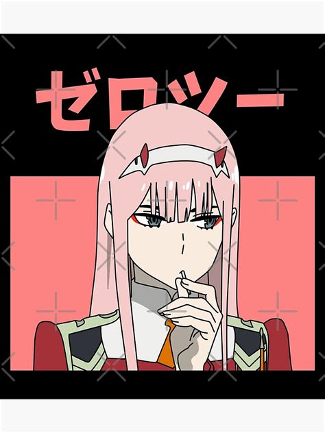 Pinky Cute Zero Two Poster For Sale By Semzig Redbubble