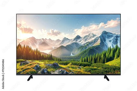 Tv 4k Flat Screen Lcd Or Oled Plasma Realistic White Blank Hd Monitor