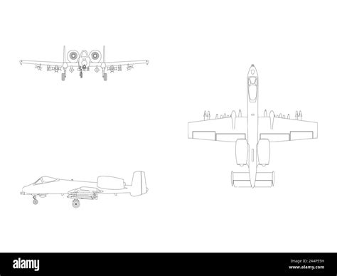 A 10 Thunderbolt Drawing